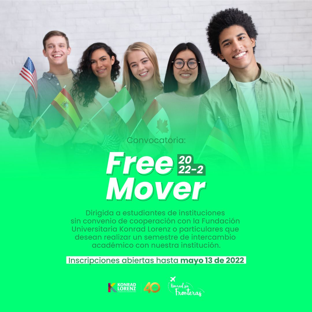 Convocatoria Free Mover 2022-2 - Pregrados y Posgrados en Bogotá