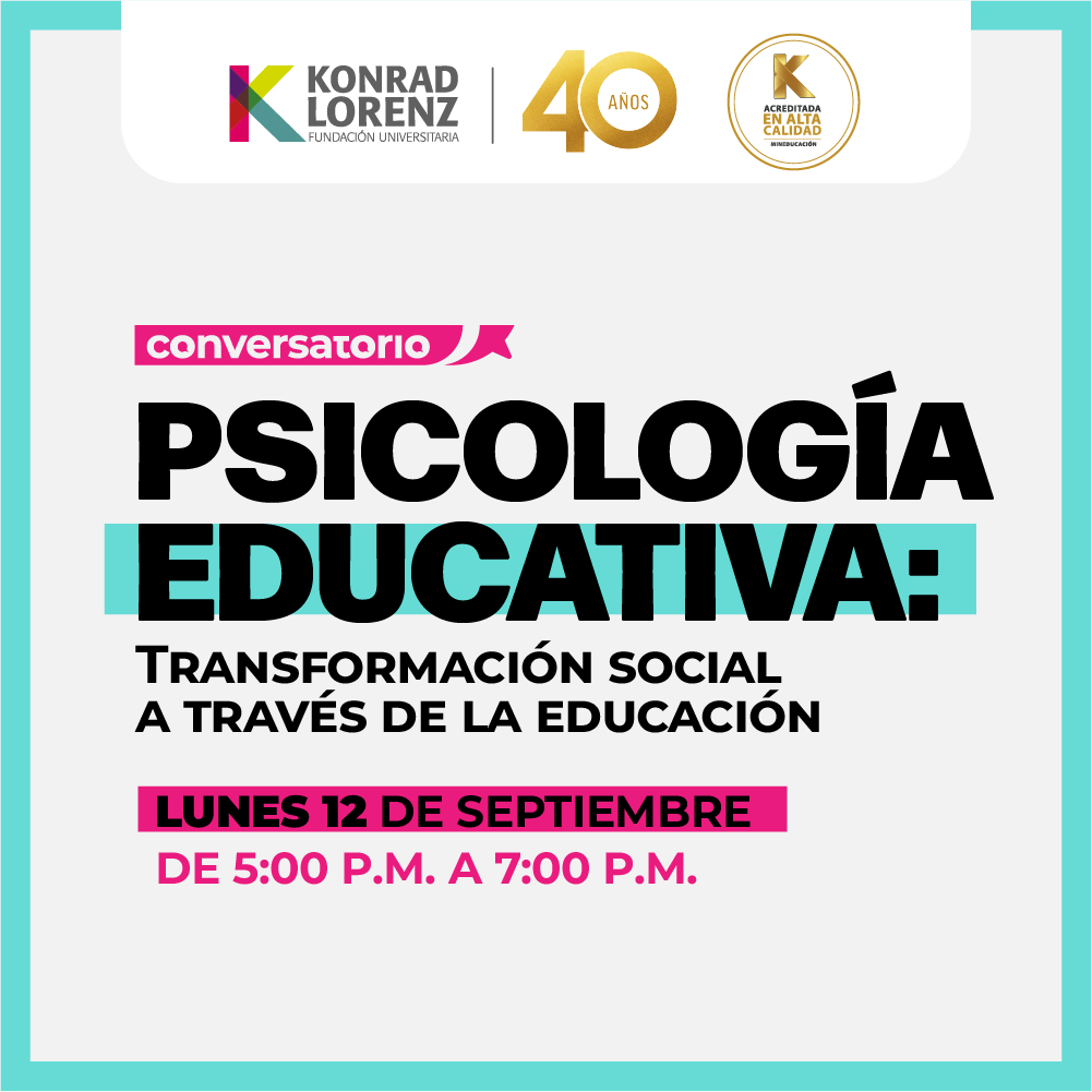 Conversatorio Psicología Educativa: Transformación Social a través de la Educación - Pregrados y ...